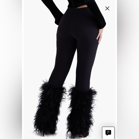 House of CB | Pants & Jumpsuits | House Of Cb Fur Pants Size Xs | Poshmark